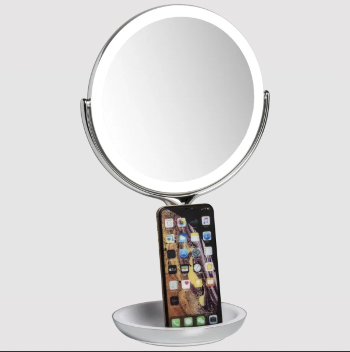 Sharper Image LED Mirror & Charger $25 at Brad's Deals