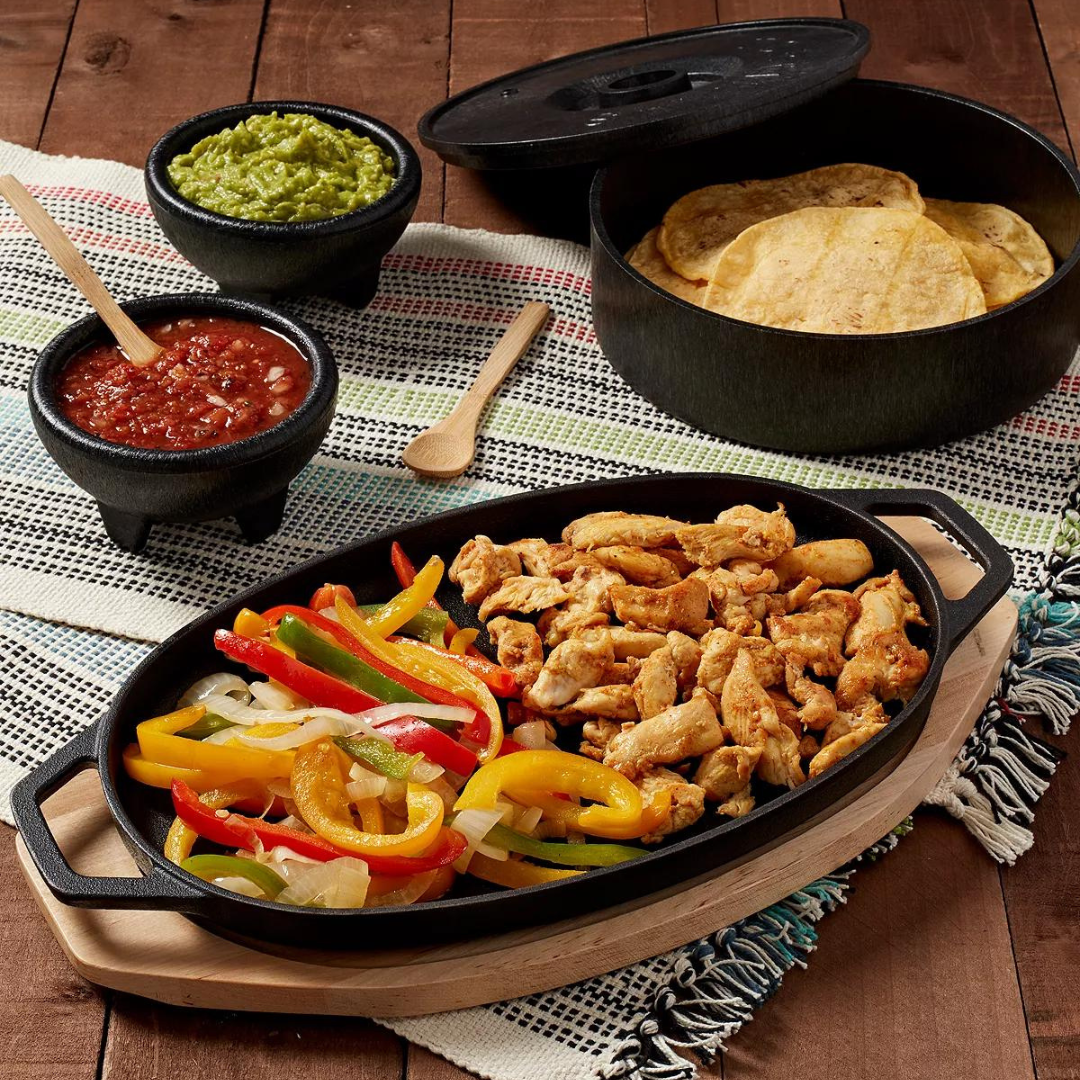 8pc Cast-Iron Fajita Set $21 at Brad's Deals