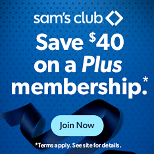$40 Off Sam's Club 1-Year Plus Membership at Brad's Deals