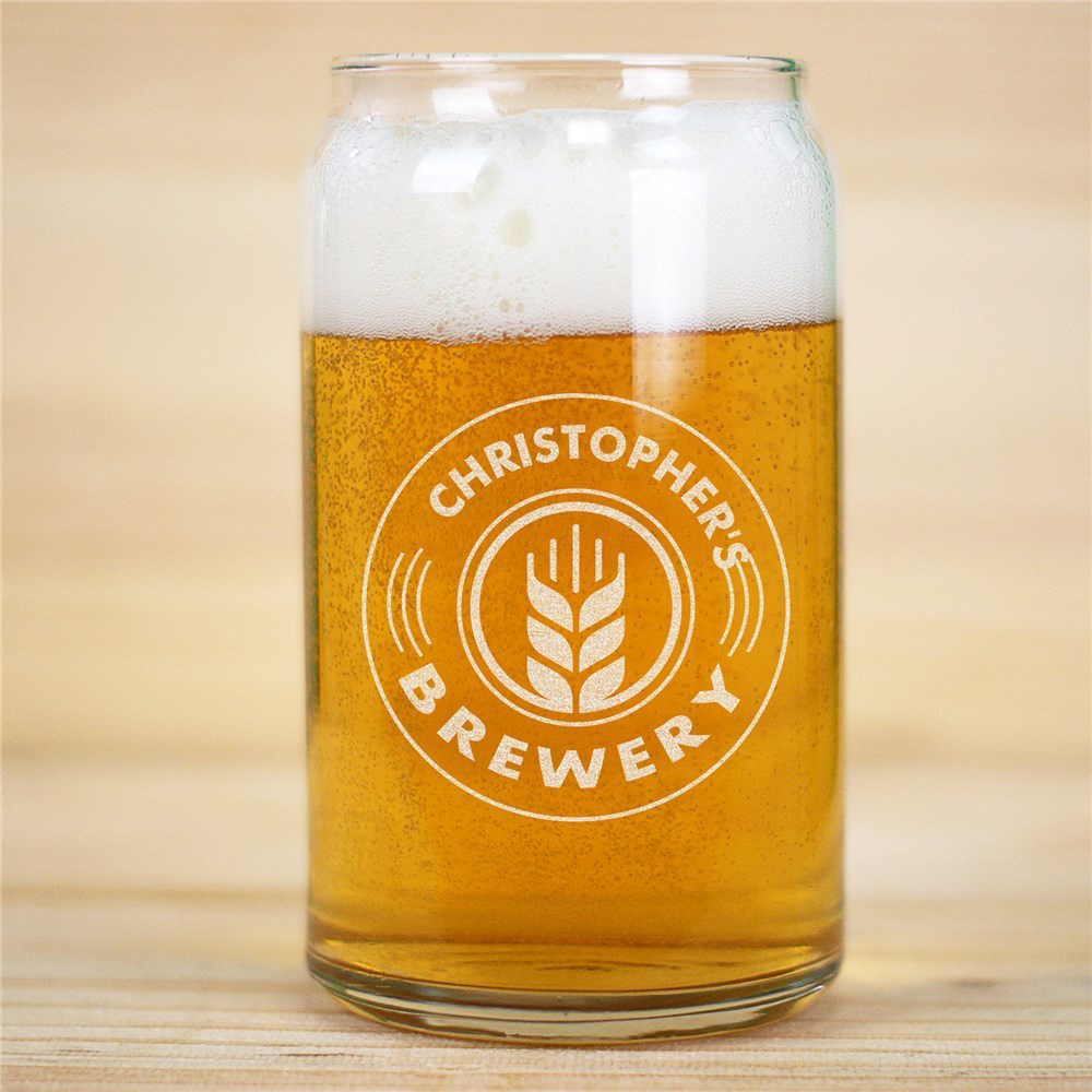 Custom Beer Can Glasses $17 at Brad's Deals