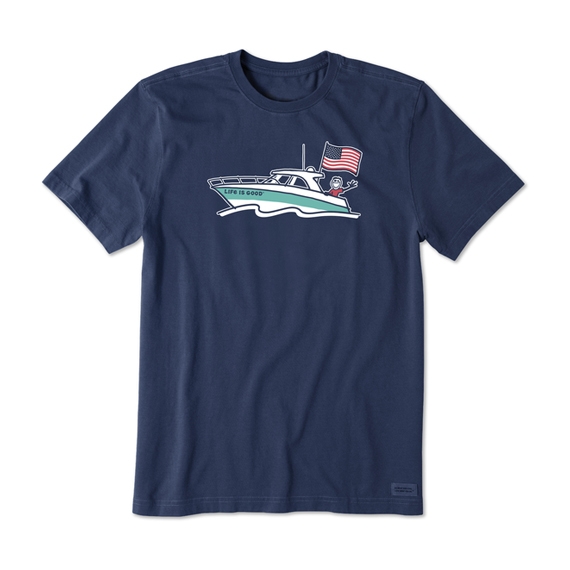 Life is Good Men's Boat Tee $15 at Brad's Deals