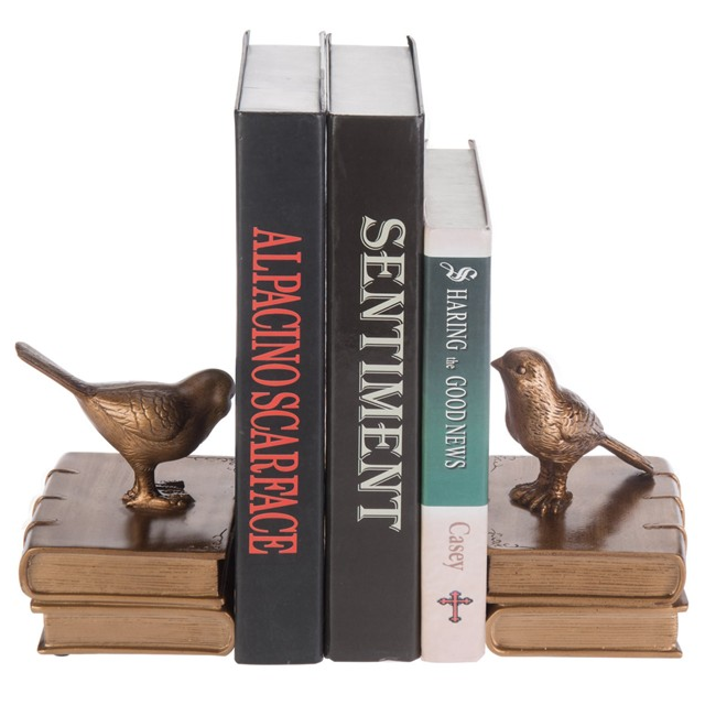 Resin Sculpted Bird Bookends $40 at Brad's Deals