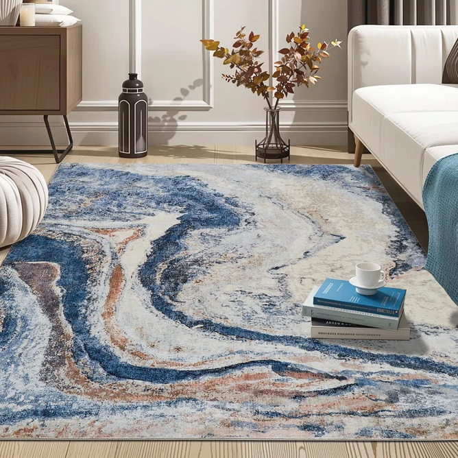 8' x 10' Stain-Resistant Area Rug $65 at Brad's Deals