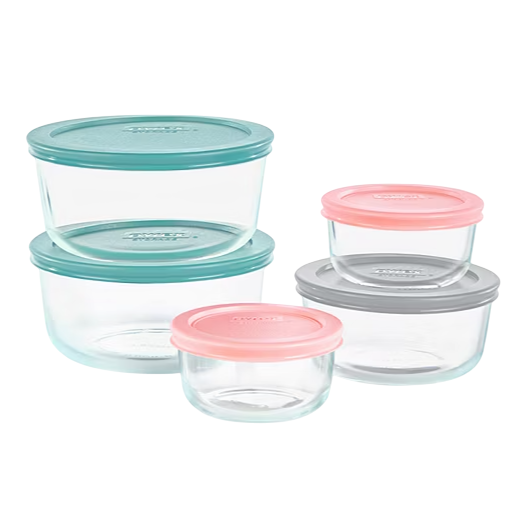 10pc Pyrex Glass Storage Set $16 at Brad's Deals