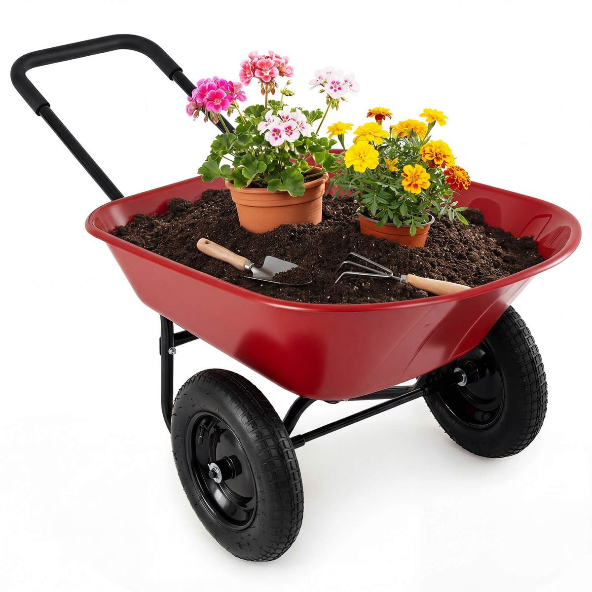 2-Tire Wheelbarrow $89 at Brad's Deals