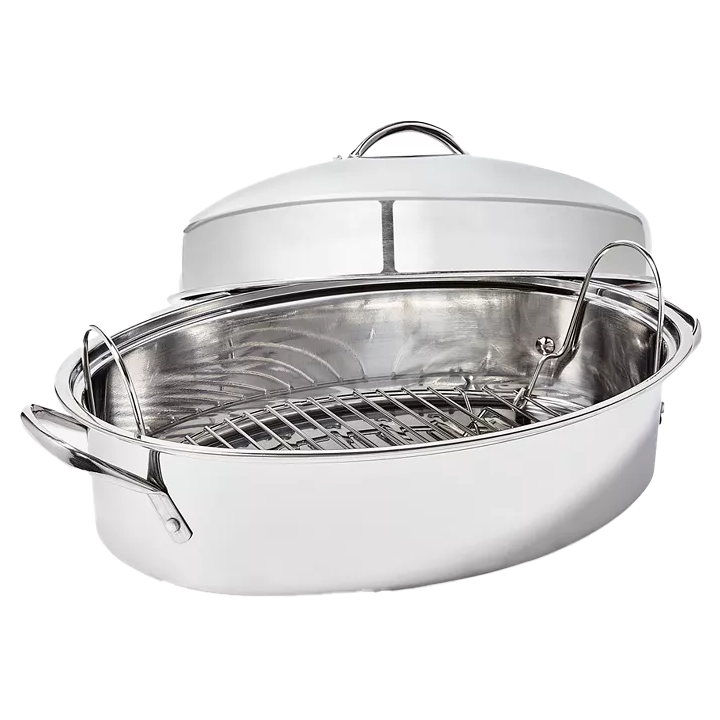 8qt Stainless Roasting Pan Set $25 at Brad's Deals