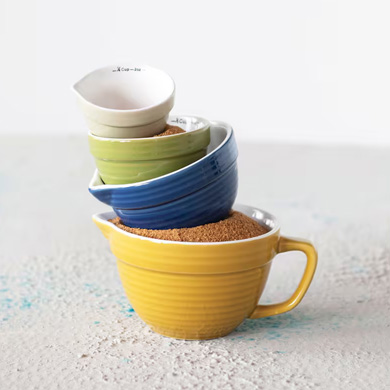 4pc Ceramic Measuring Cup Set $17 Shipped at Brad's Deals
