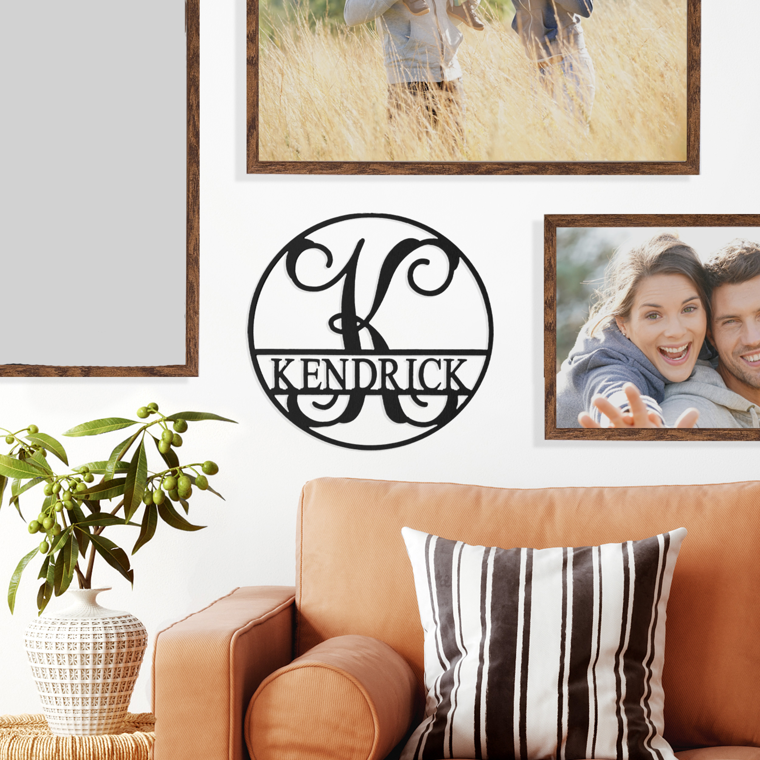 Custom Circle Monogram Sign $30 Shipped at Brad's Deals