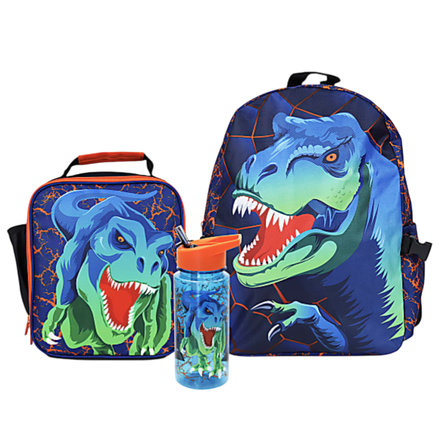 Dino Backpack + Lunch Set $15 at Brad's Deals