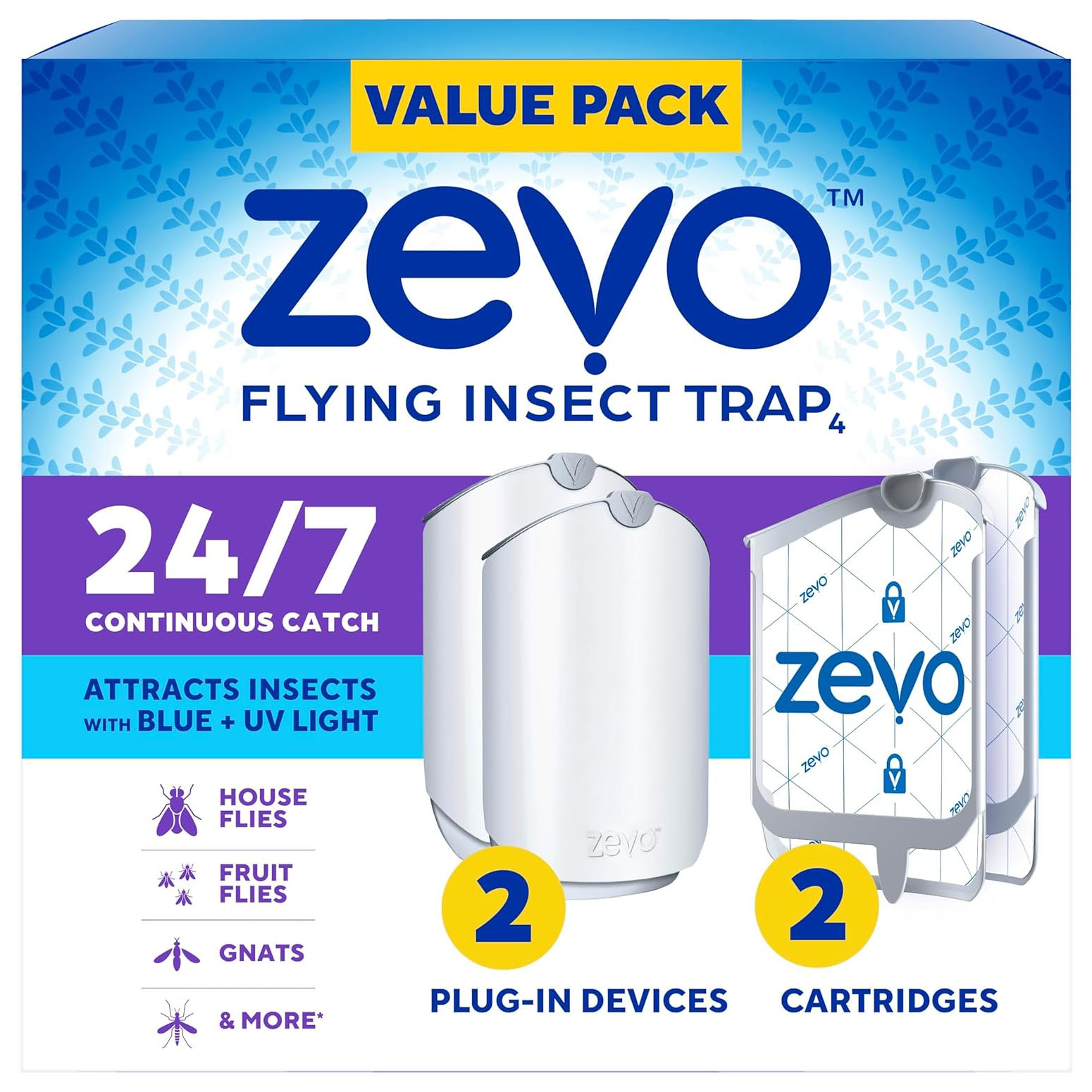 2pk Zevo Flying Insect Traps $32 at Brad's Deals