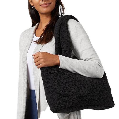 Cozy Sherpa Tote Bag $6 in 4 Colors at Brad's Deals