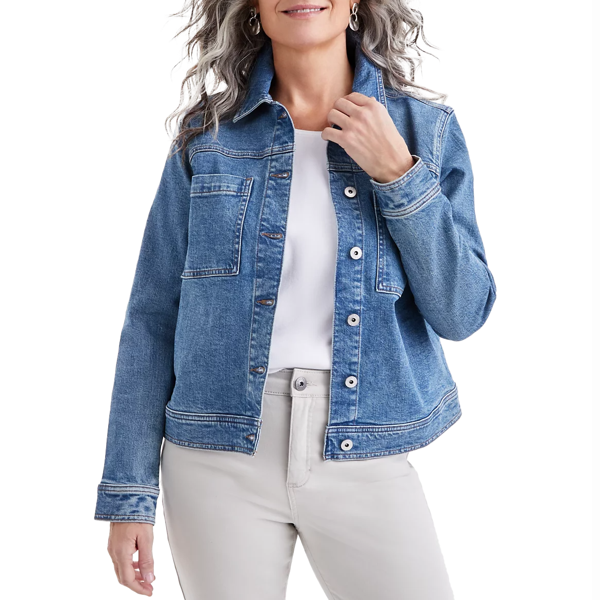 Relaxed-Fit Denim Jacket $21 at Brad's Deals