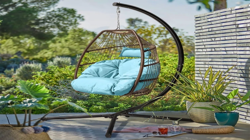 Swinging Egg Chair & Stand $159 Shipped at Brad's Deals