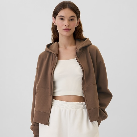 Gap Factory Fleece Hooded Jacket $15 at Brad's Deals