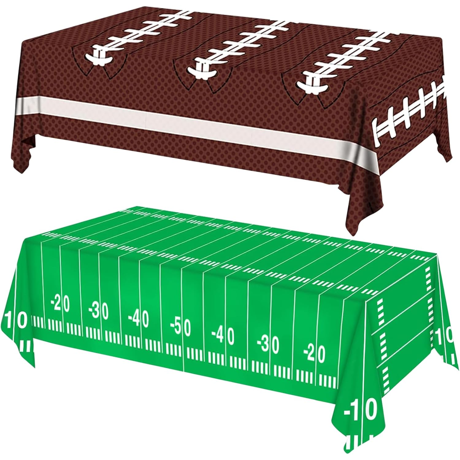 2pk Football Tablecloths $5 at Brad's Deals
