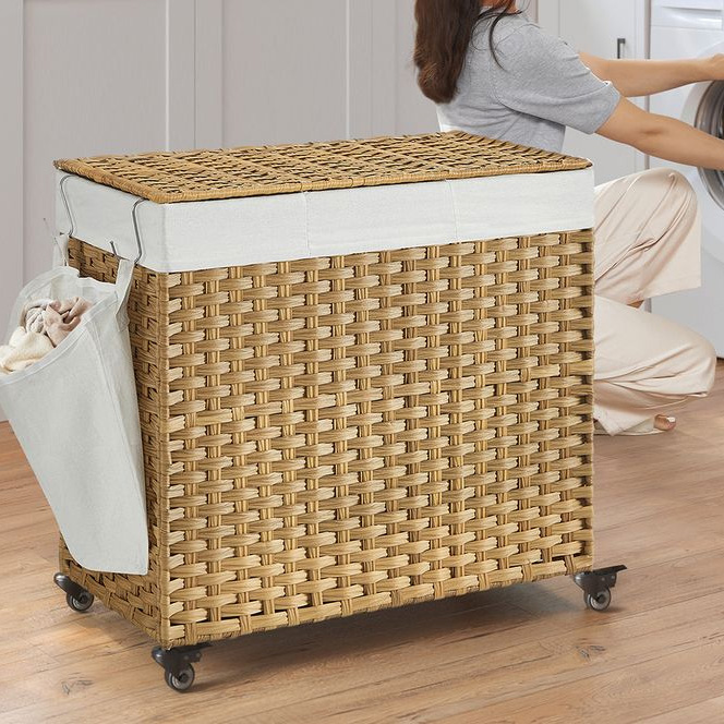 160L Rolling Laundry Hamper $66 at Brad's Deals