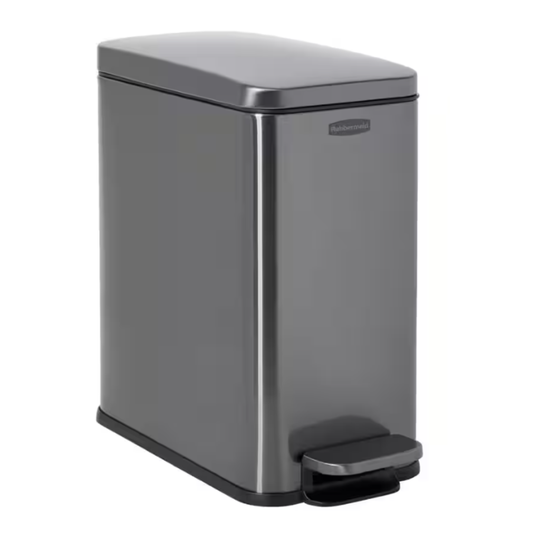 Rubbermaid Steel Step-On Trash Can $20 at Brad's Deals