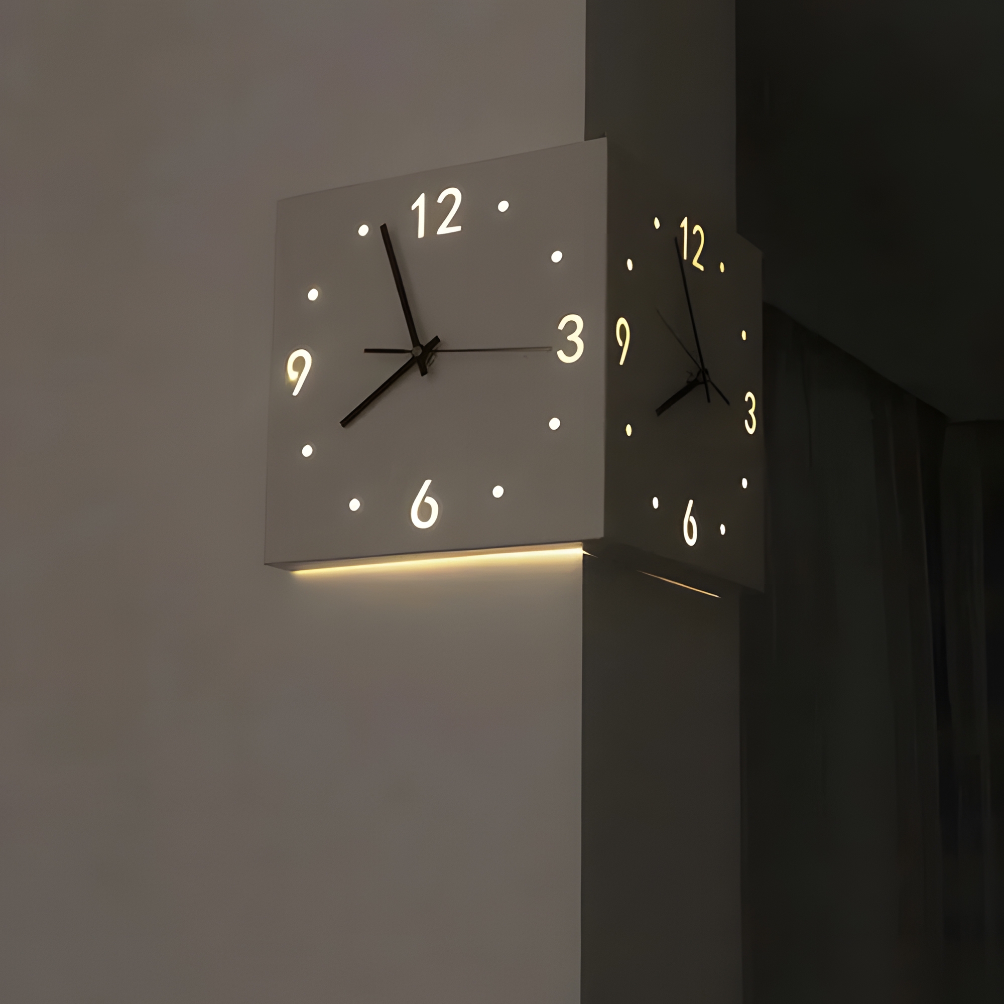 Backlit Corner Clock $59 Shipped at Brad's Deals