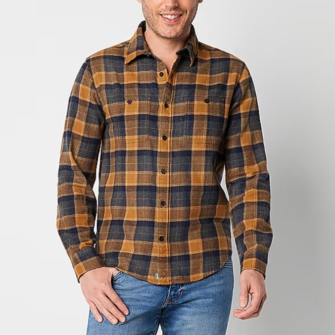 Men's Cotton Flannel Shirt $10 at Brad's Deals