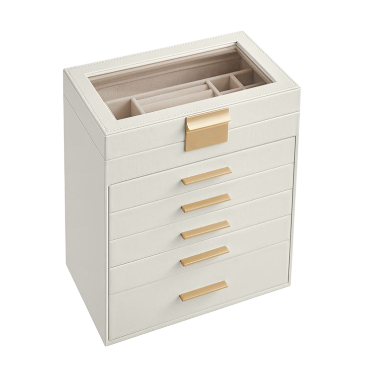 6-Layer Glass Top Jewelry Box $42 at Brad's Deals