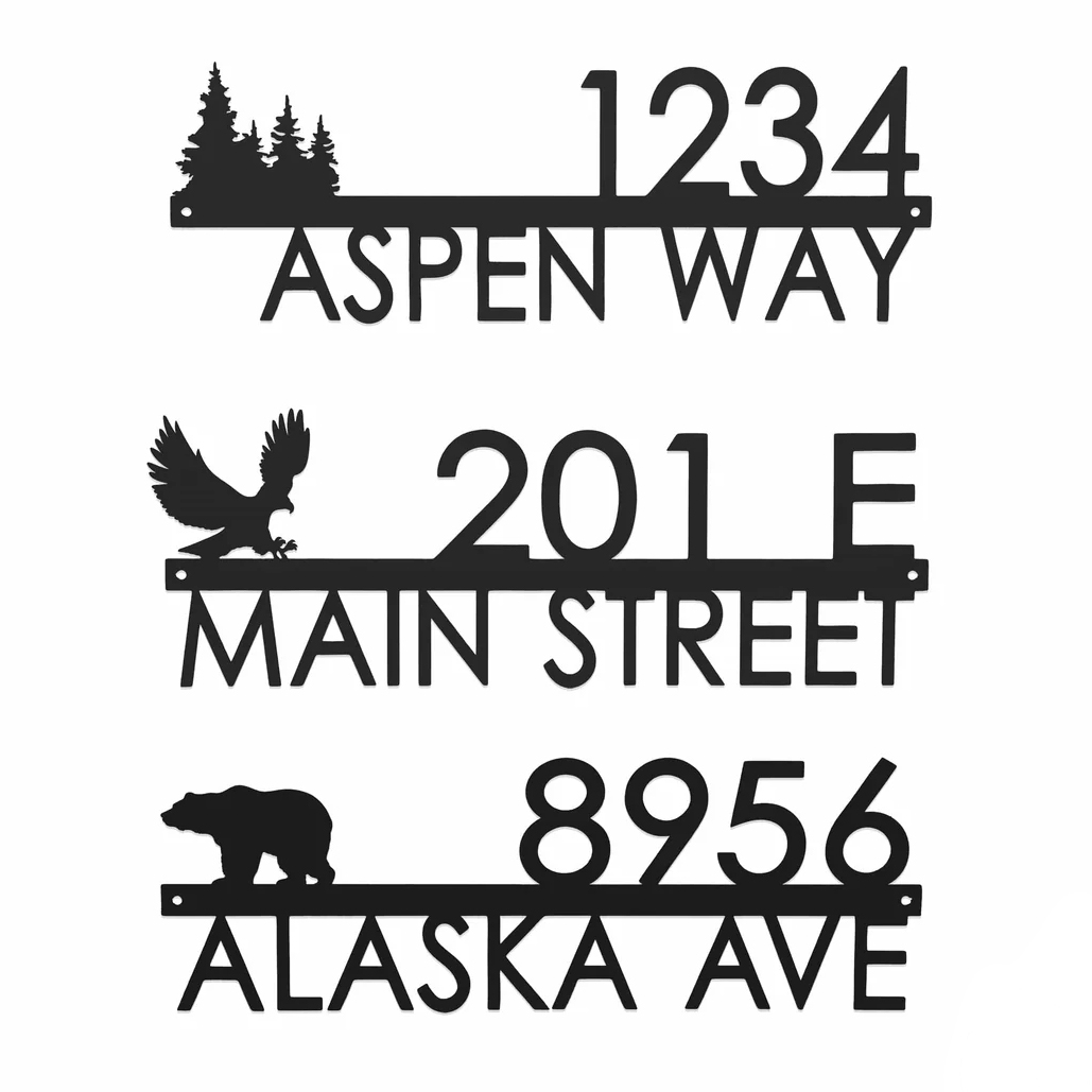 12" Steel Address Sign $18 at Brad's Deals