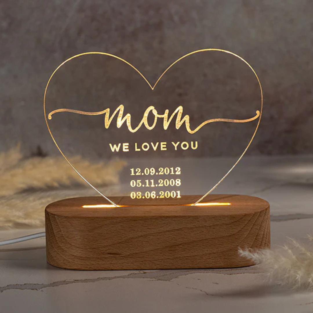 Custom Engraved Mom Night Light $19 at Brad's Deals