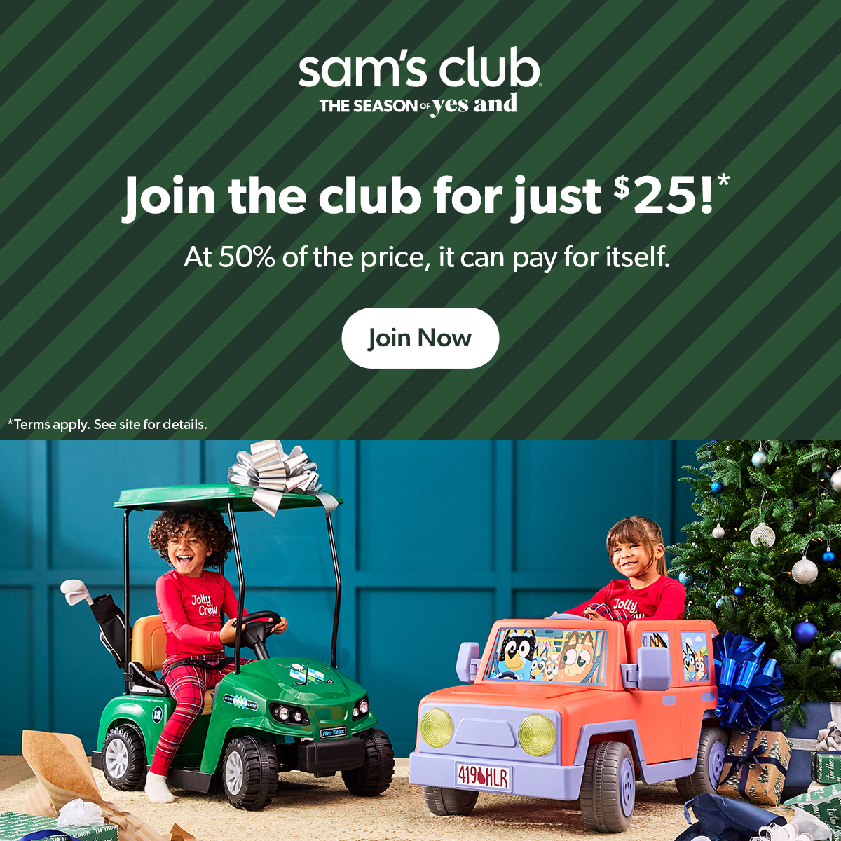 Sam's Club 1-Year Membership $15 at Brad's Deals