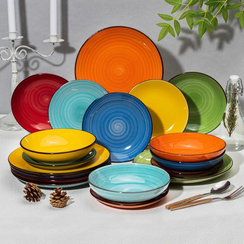 18pc Stoneware Dinnerware Set $56 Shipped at Brad's Deals