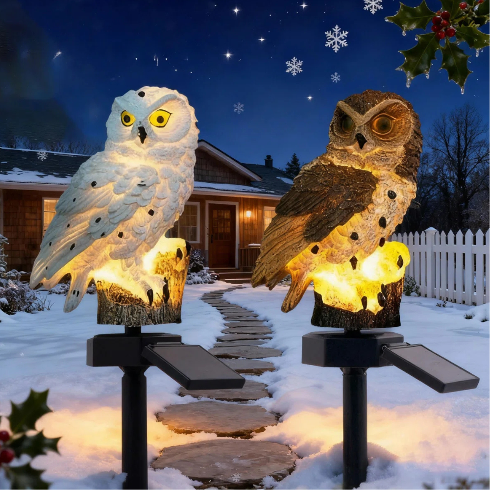 2 Solar Powered Owl Lights $24 at Brad's Deals
