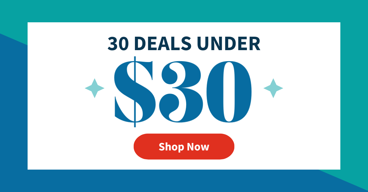 Deals Under $30: Save Big on Discounted Products