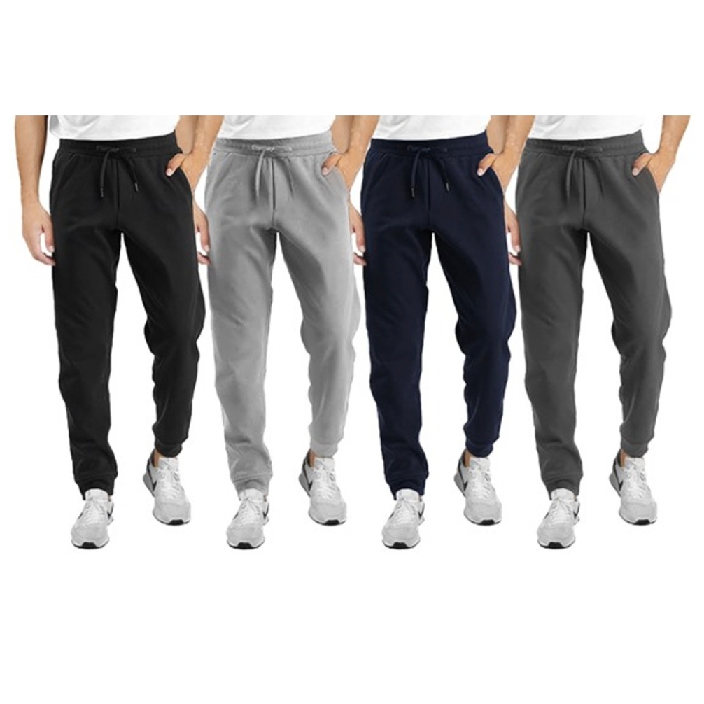 4pk Men's Joggers with Pockets $30 at Brad's Deals