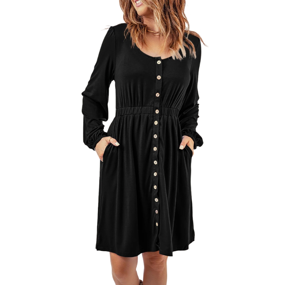 Button-Up Dress with Pockets $25 at Brad's Deals