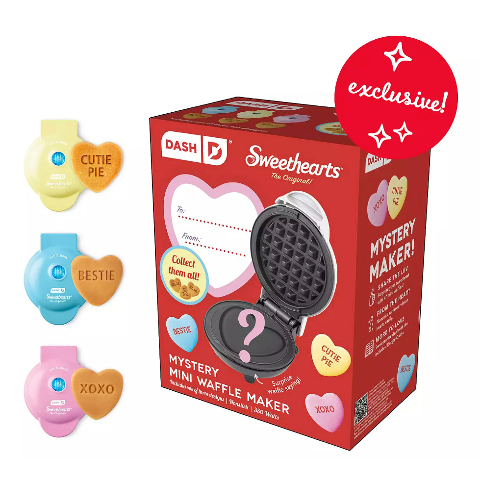 Dash Heart-Shaped Waffle Maker $10 at Brad's Deals