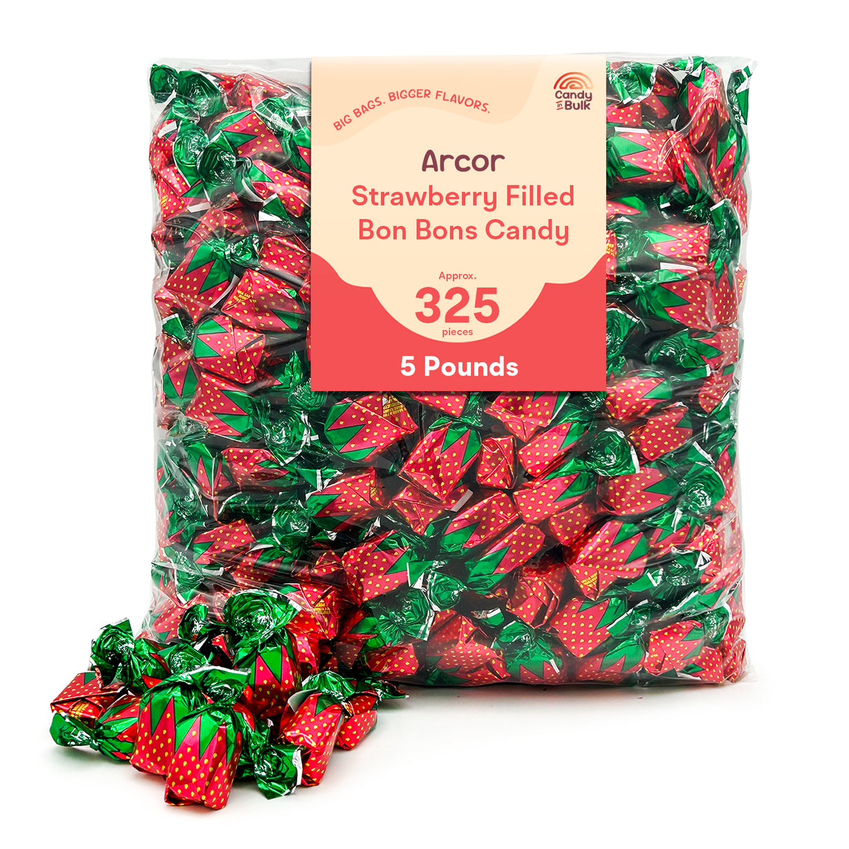5lb Strawberry Filled Hard Candies $18 at Brad's Deals