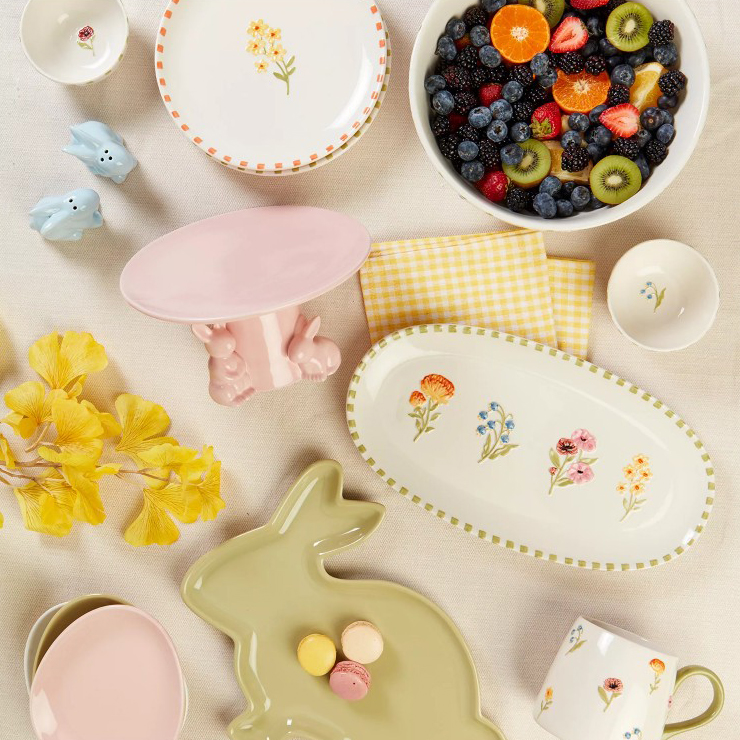 50% Off Easter Stoneware Dinnerware at Brad's Deals