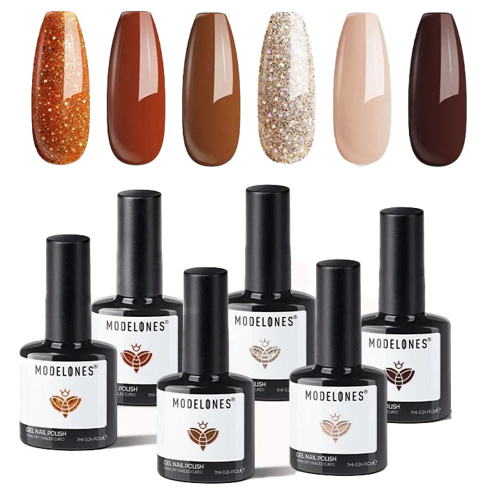 6pc Gel Nail Polish Sets for Fall $11 at Brad's Deals