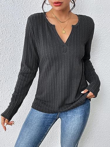 Ribbed V-Neck Shirt $10 at Brad's Deals