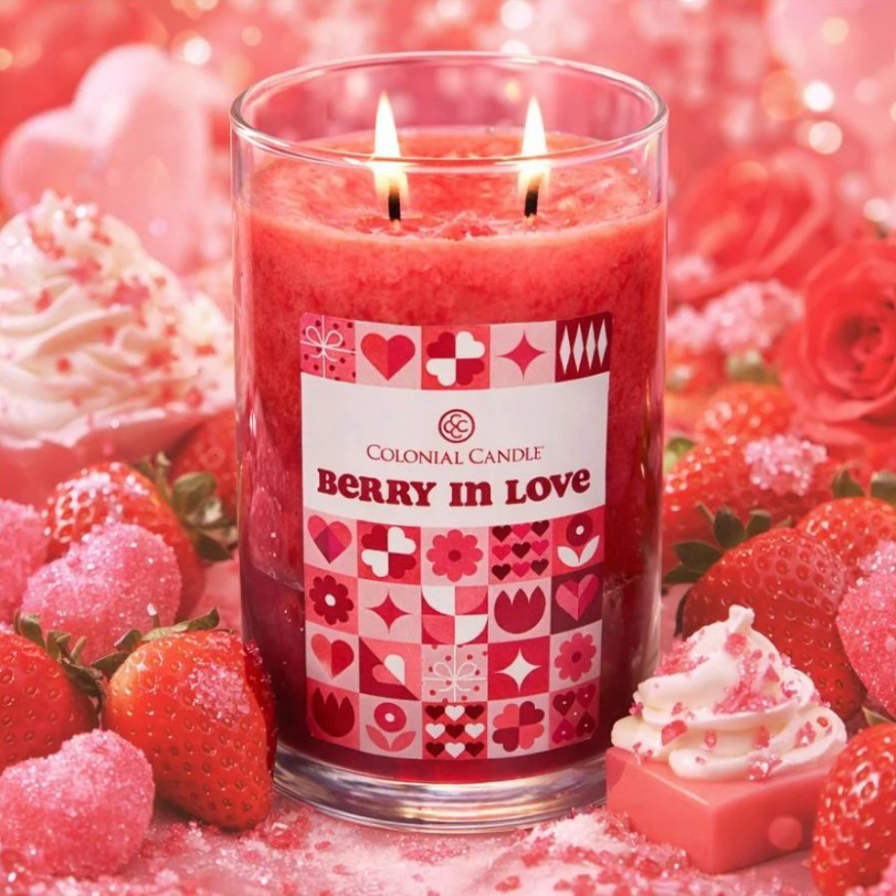 18oz Berry in Love Colonial Candle $14 at Brad's Deals
