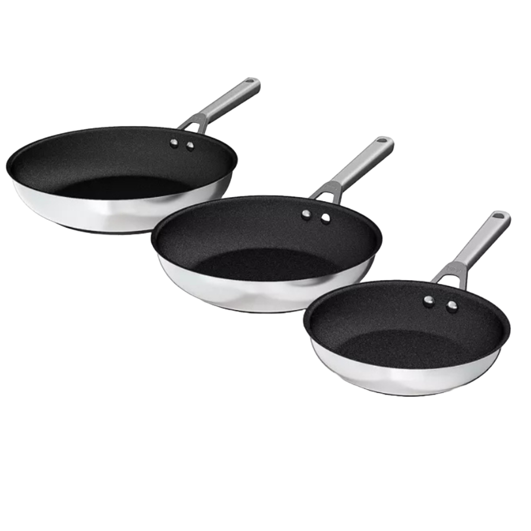 3pc Ninja Stainless Steel Pan Set $50 at Brad's Deals