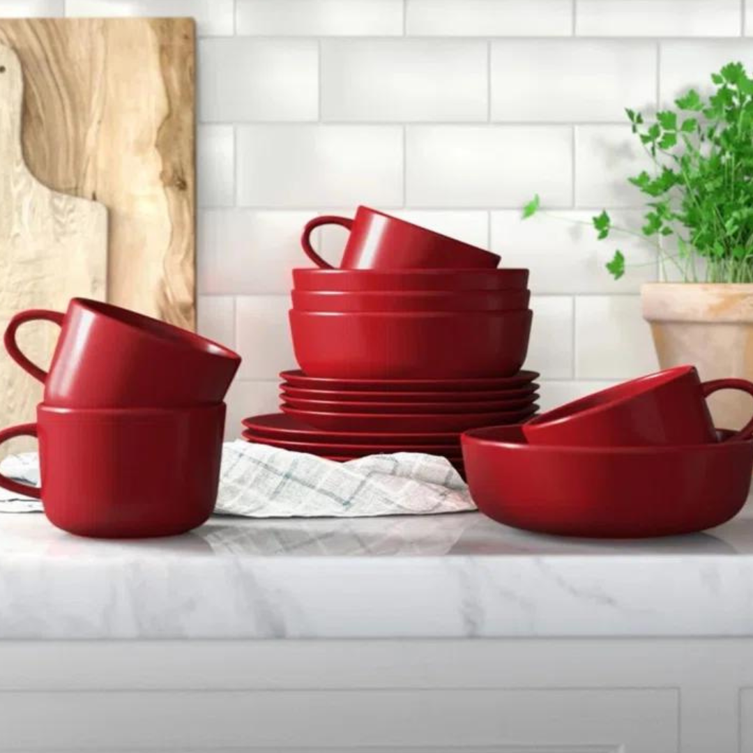 16pc Stoneware Dinnerware Set $35 Shipped