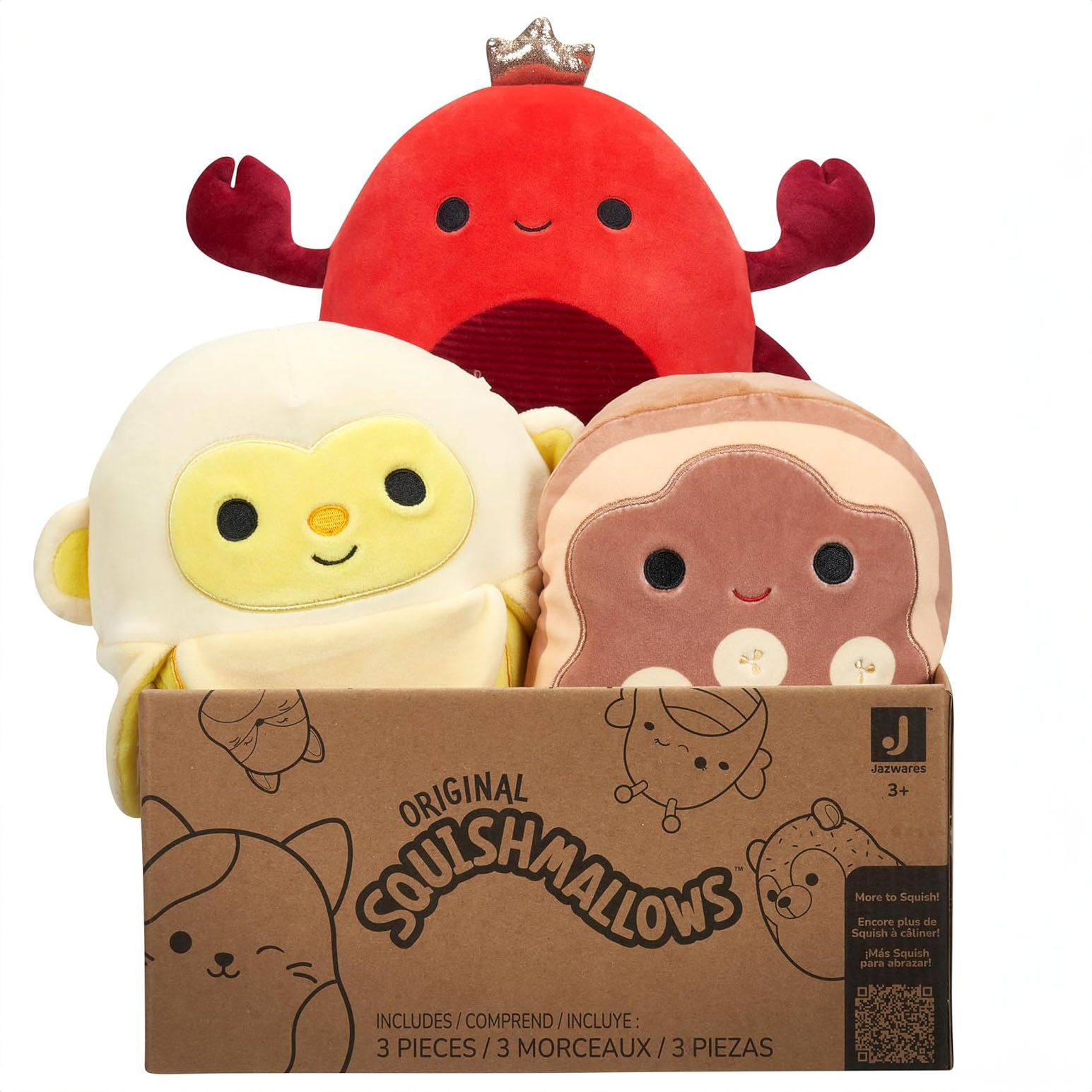 3ct Squishmallow Mystery Pack $16 at Brad's Deals