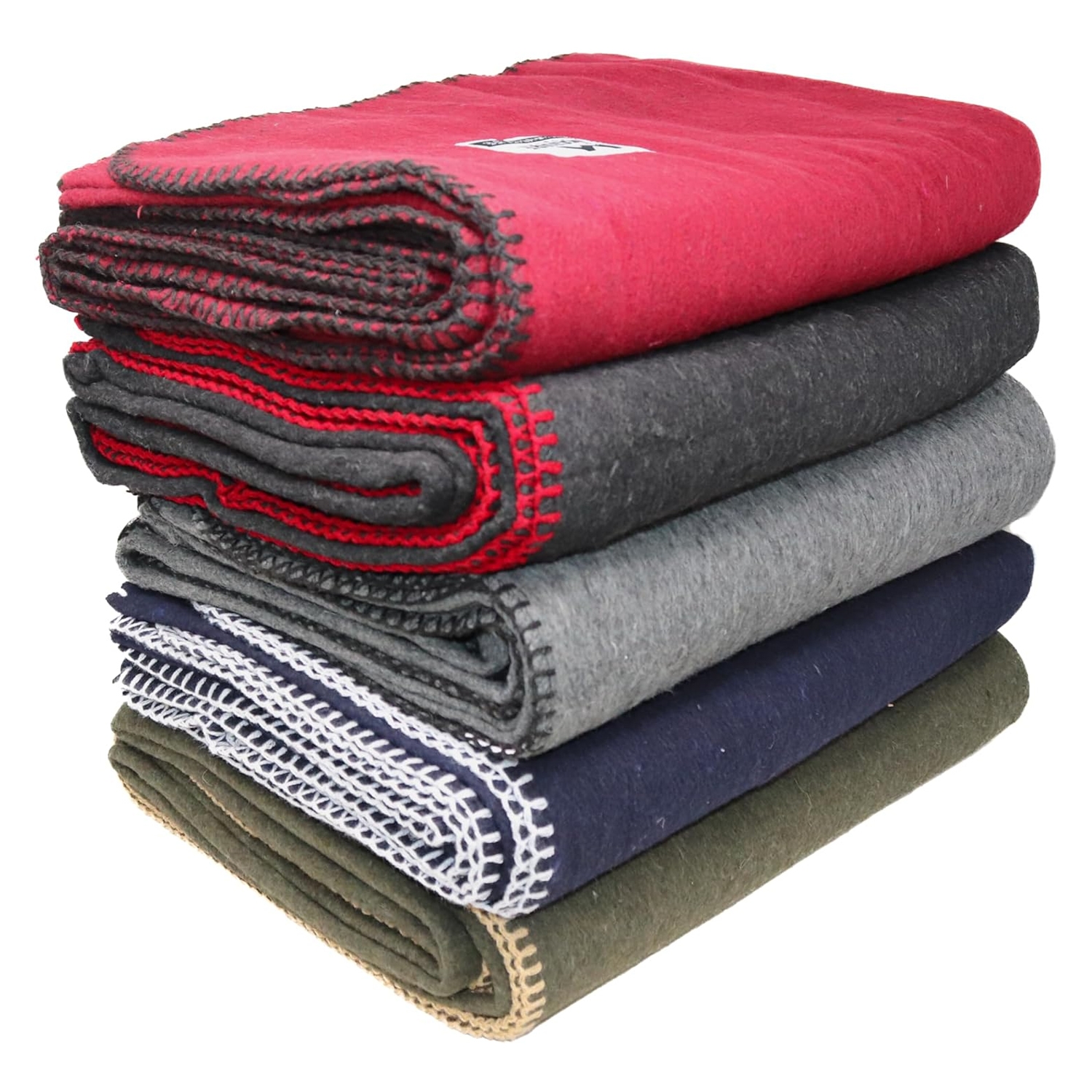 2pk Wool-Blend Camping Blankets $40 at Brad's Deals