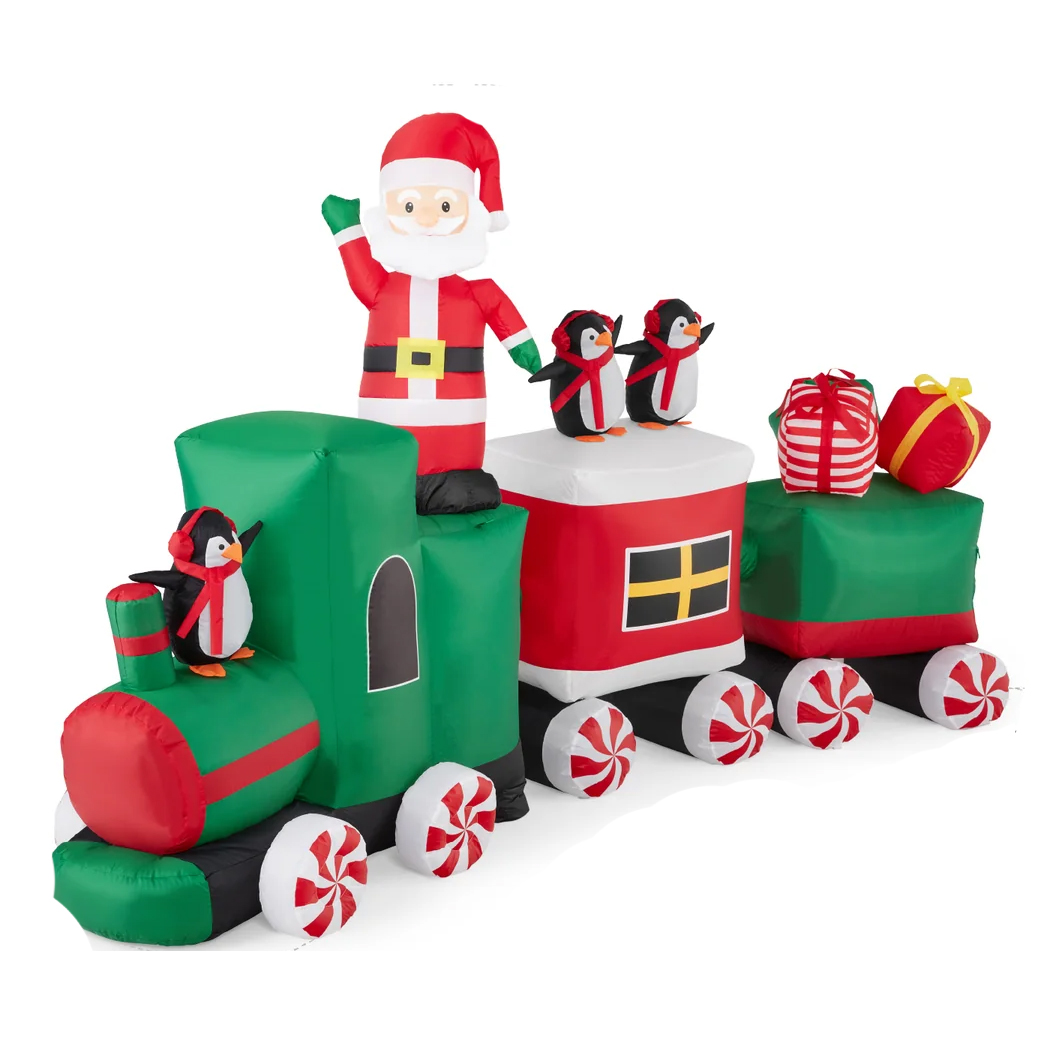 Rotating Inflatable Santa Train $90 at Brad's Deals
