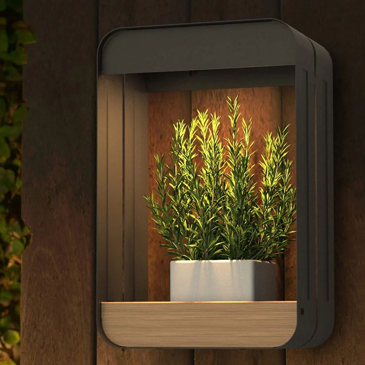 Solar LED Outdoor Wall Shelf $31 at Brad's Deals