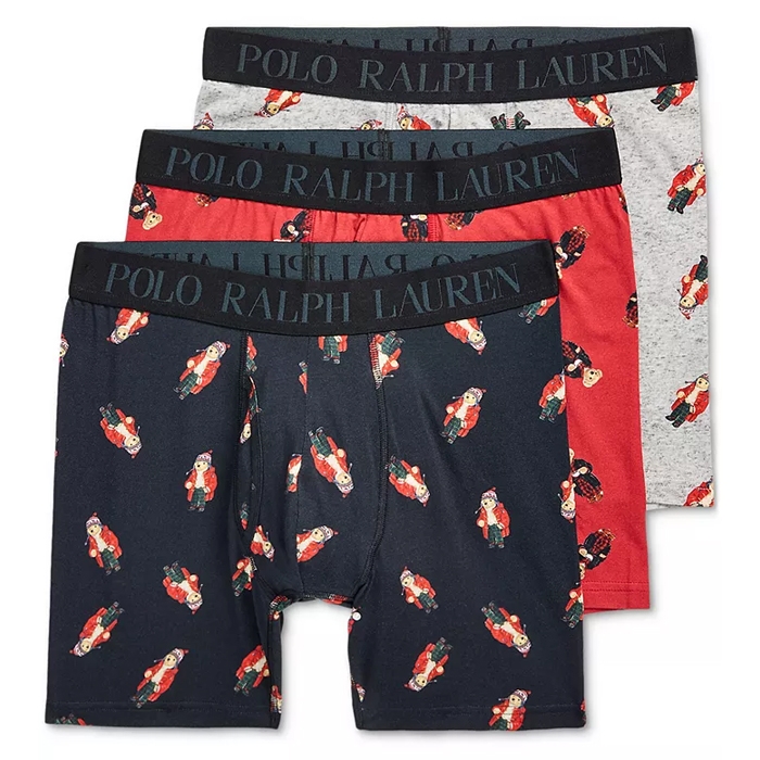 3pk Ralph Lauren Bear Boxer Briefs $28 at Brad's Deals
