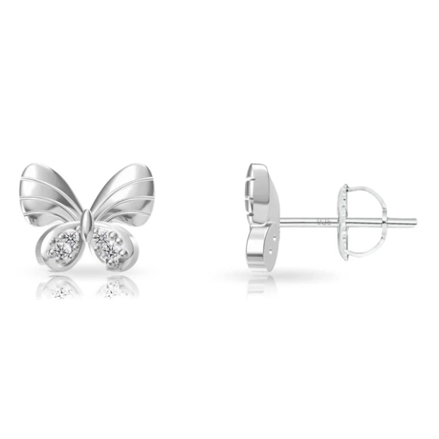 Silver Butterfly Earrings $14 at Brad's Deals