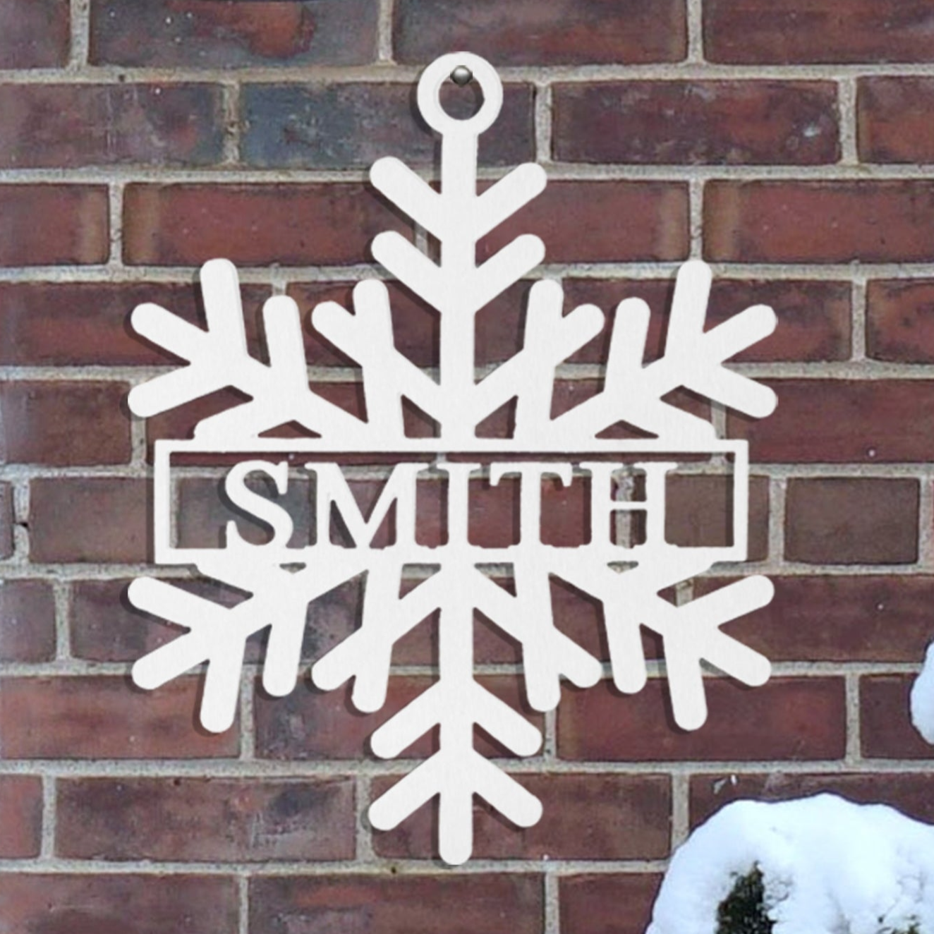 Personalized Snowflake Sign $30 at Brad's Deals