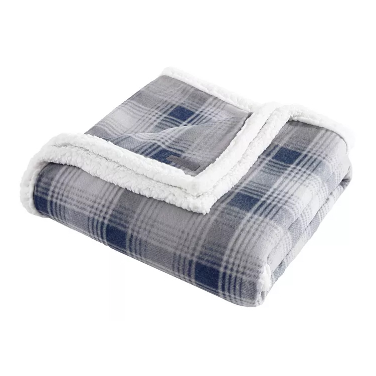 Eddie Bauer Reversible Fleece Throw $21 at Brad's Deals