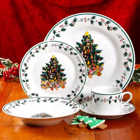 20pc Holiday Dinnerware Set $30 Shipped at Brad's Deals