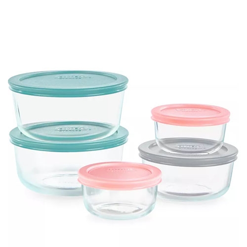 10pc Pyrex Glass Food Storage Set $16 at Brad's Deals